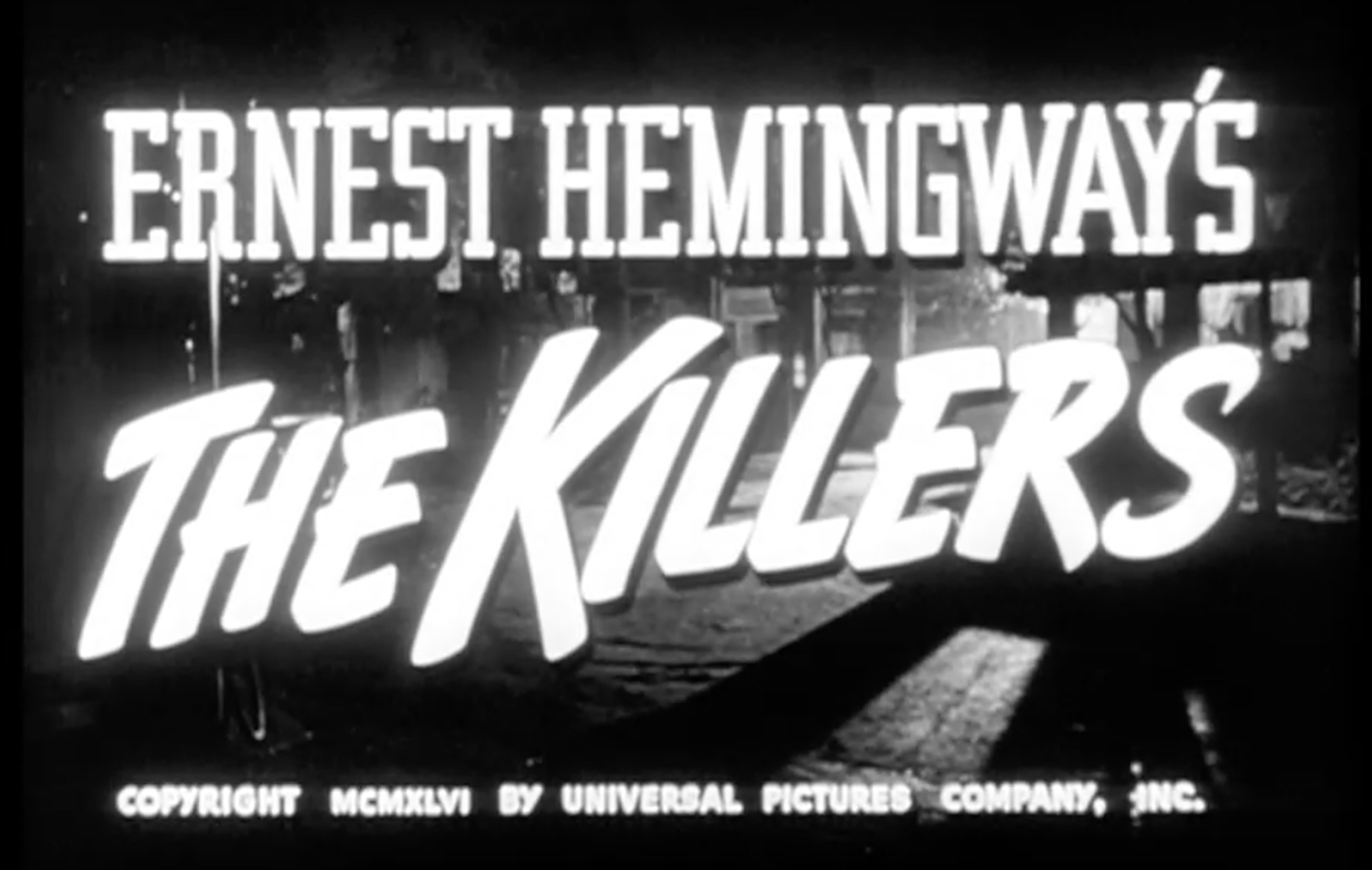 Ernest Hemingway’s The Killers: Fidelity and Expansion in Film ...